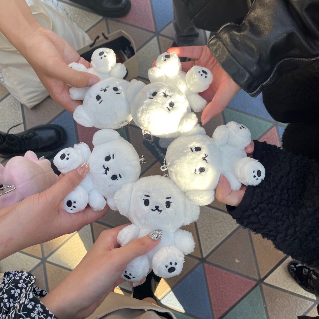 Seventeen SVT Mingyu Bboming 10cm White Puppy Dog Doll by @bbo_mingyu ...