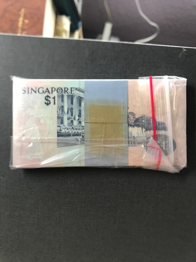 Sg note $1 100 piece run, Hobbies & Toys, Memorabilia & Collectibles, Currency on Carousell