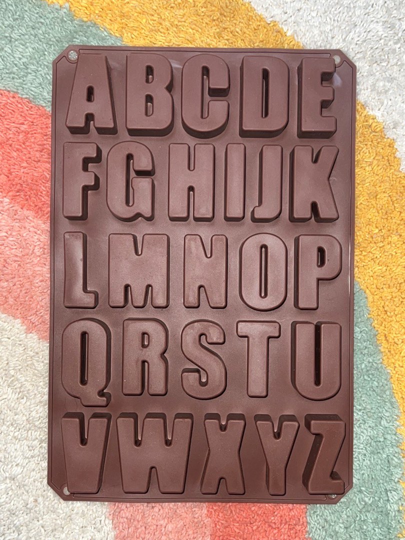 Silicone alphabet mould, Hobbies & Toys, Stationery & Craft, Craft ...