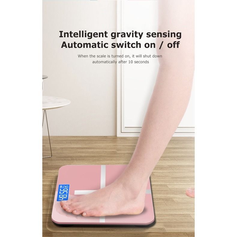 Slim Cross Design Personal Body Scale LCD Digital Weighing Scale 2017B ...