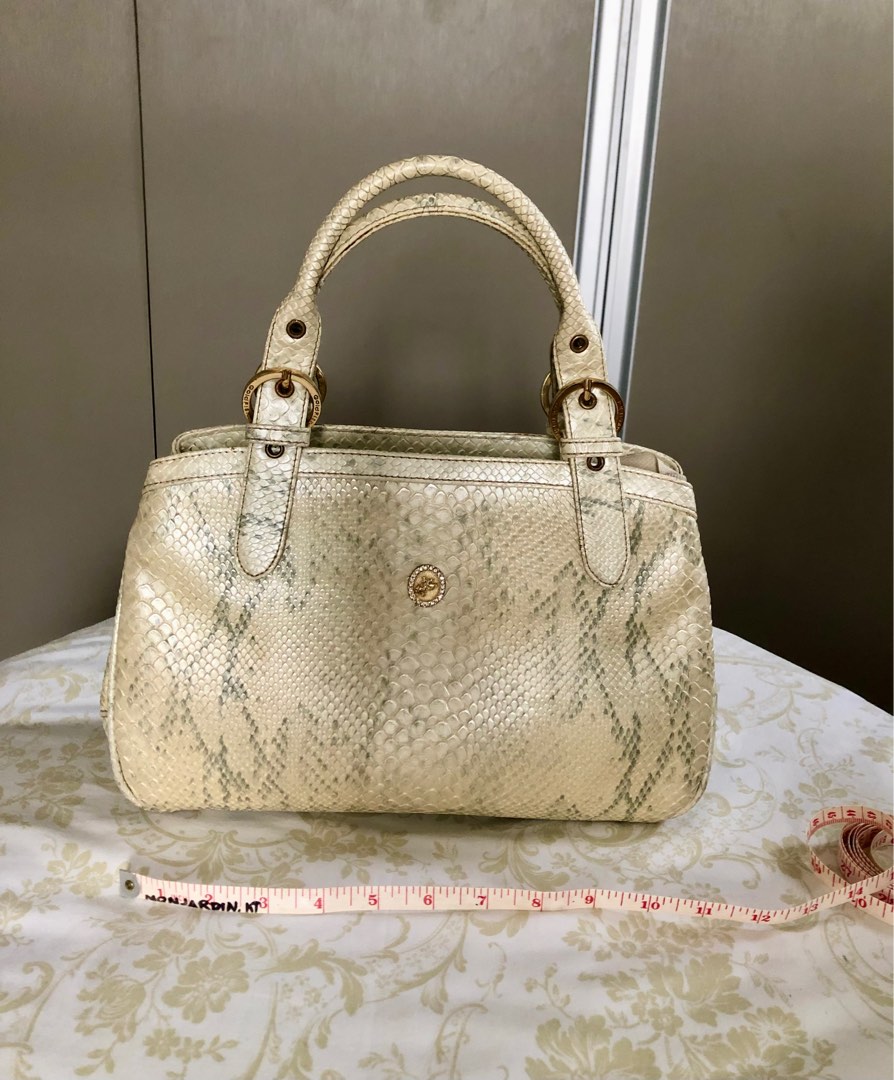 Snakeskin handbag - Goldfish brand, Luxury, Bags & Wallets on Carousell