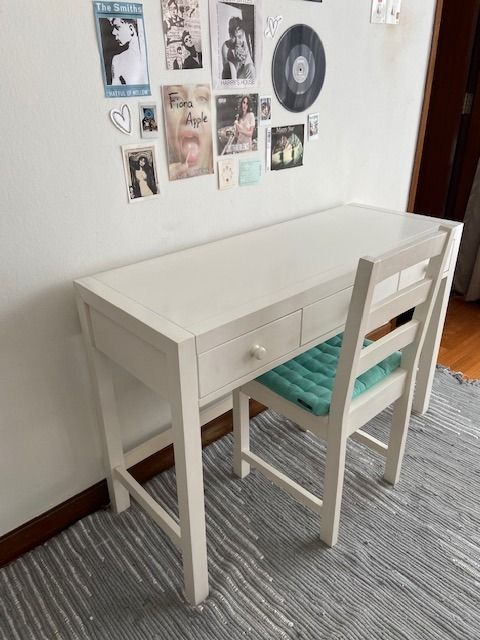 Solid Kids/Teens Wooden Study Table and Chair - selling as a set for ...