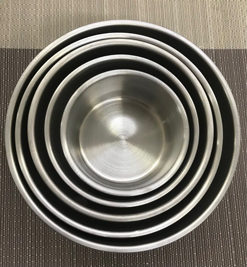 Stainless steel round food storage, Furniture & Home Living, Home ...