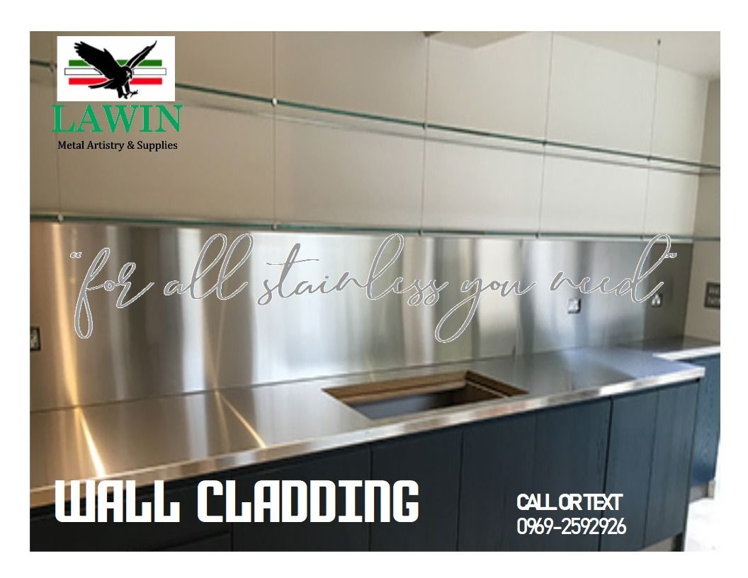 STAINLESS WALL CLADDING, Furniture & Home Living, Kitchenware ...