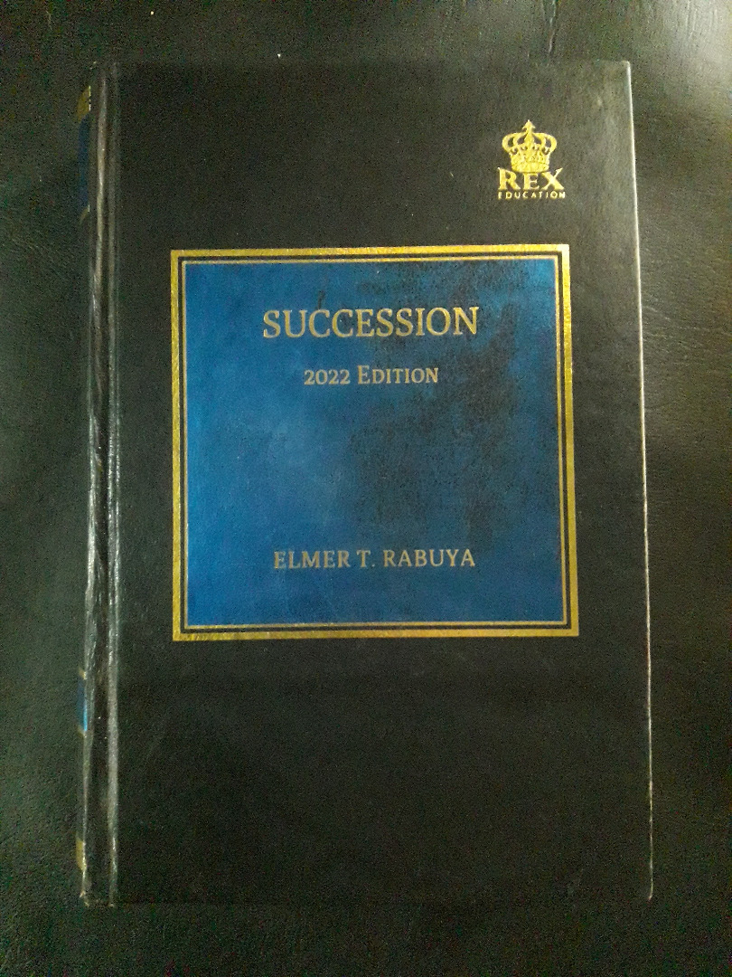 SUCCESSION 2022 Rabuya, Hobbies & Toys, Books & Magazines, Textbooks on ...