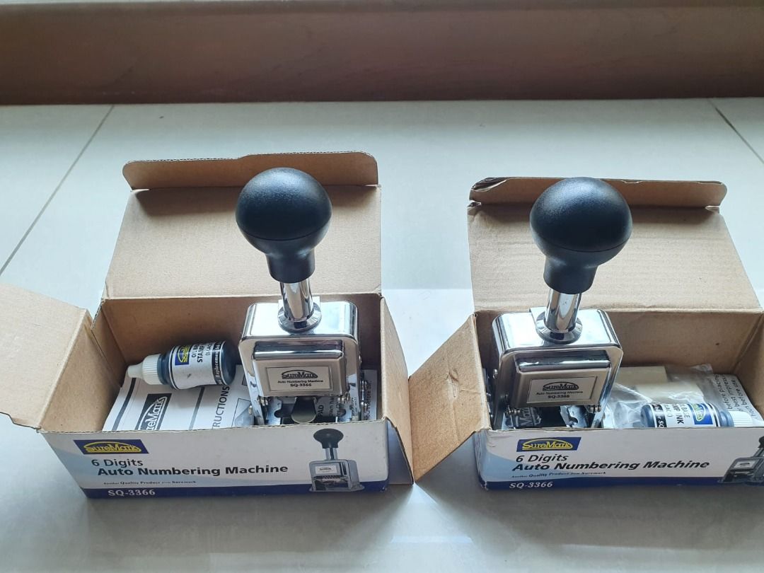 SUREMARK Auto Numbering Machine 6 Digits Model SQ-3366, SUREMARK Auto ...