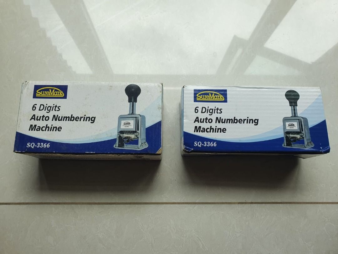 SUREMARK Auto Numbering Machine 6 Digits Model SQ-3366, SUREMARK Auto ...