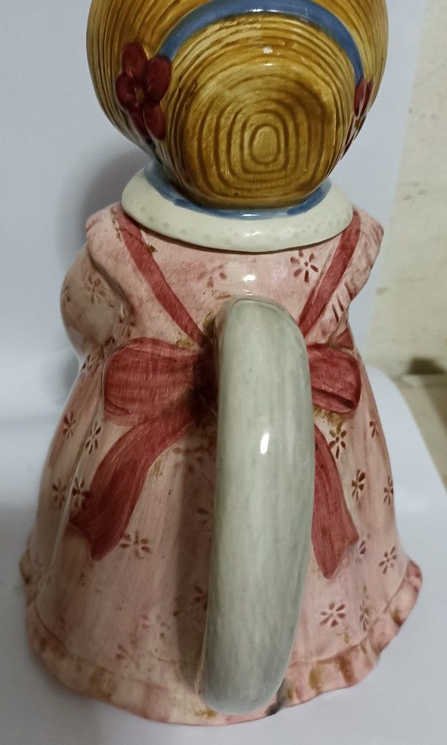 Teapot Takahashi Cat Handpainted Japan San Fran Jeto Craft Elegant Lady ...