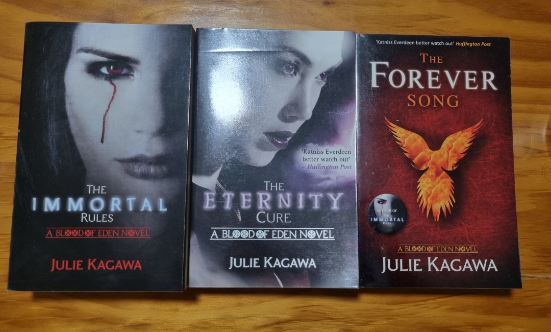 3 for $18 The immortal rules by Julie Kagawa blood of eden trilogy ...