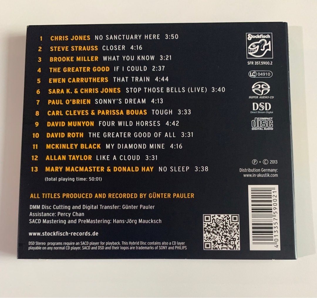 The Stockfisch Vol. 1 DMM-CD/SACD 老虎魚 極級制式 直刻母 盤, 興趣及遊戲, 音樂、樂器 & 配件, 音樂 ...