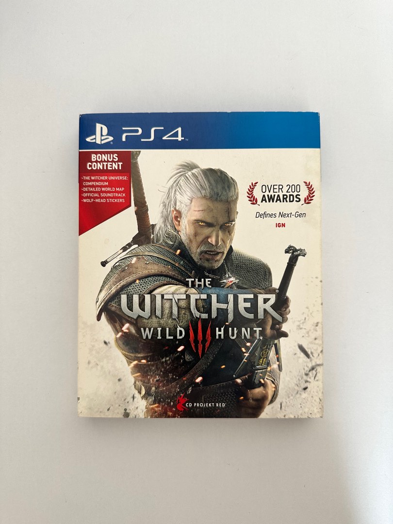The Witcher Wild Hunt PS4 game, Video Gaming, Video Games, PlayStation ...