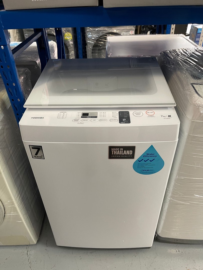 TOSHIBA 7KG TOP LOAD WASHING MACHINE AWJ800AS, TV & Home Appliances ...