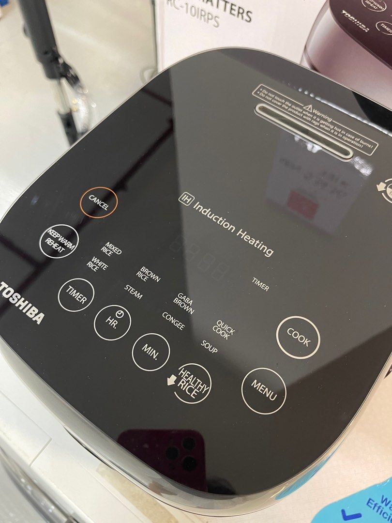 TOSHIBA RC-10IRPS LOW GI IH RICE COOKER (1.0L) Display Set $180, TV ...