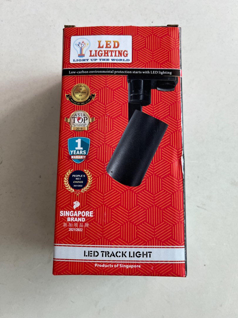Track light casing and bulb, Furniture & Home Living, Lighting & Fans ...