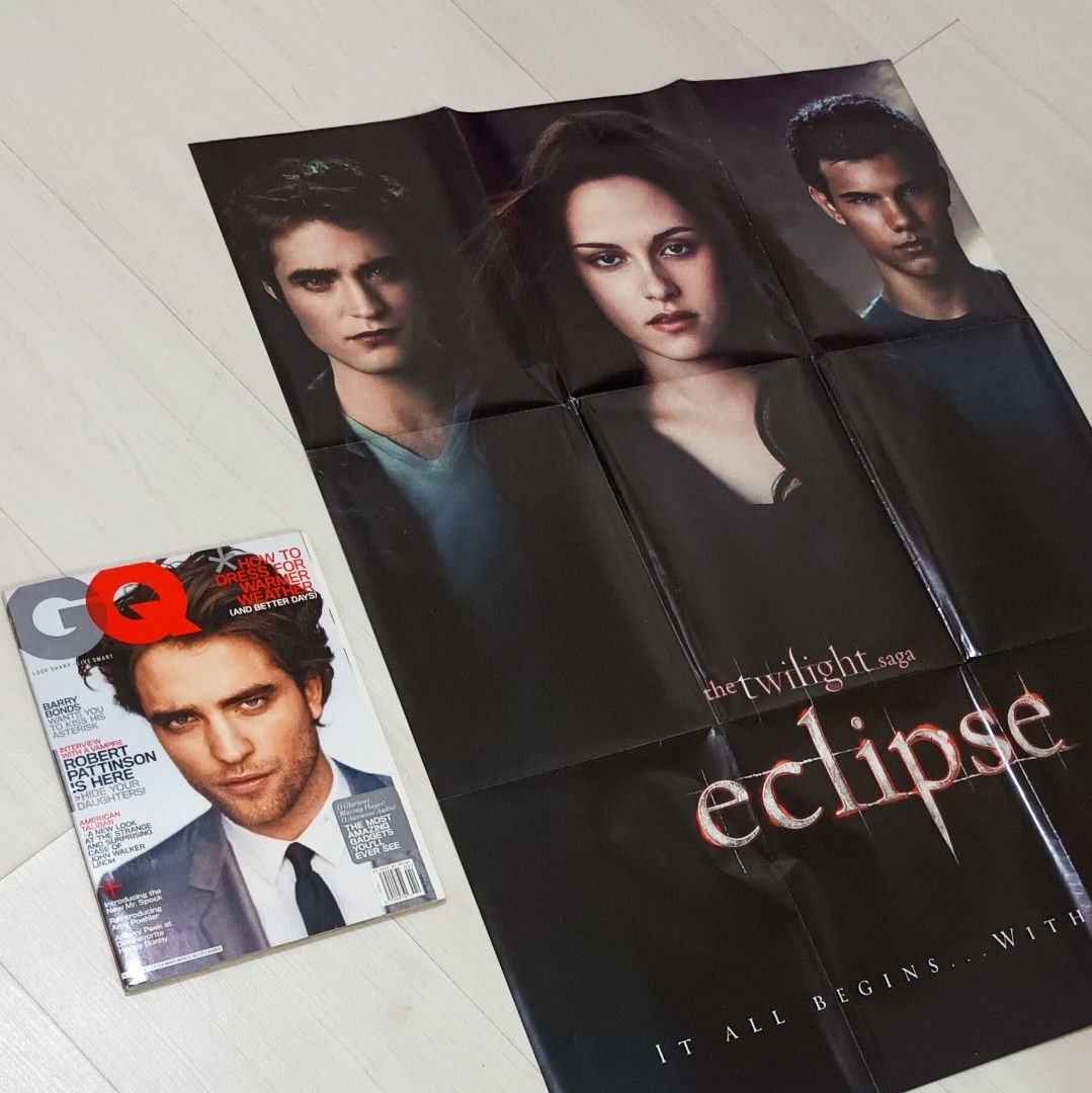 TWILIGHT SAGA SET: EDWARD CULLEN WRISTCUFF, GQ APRIL 2009 ROBERT ...