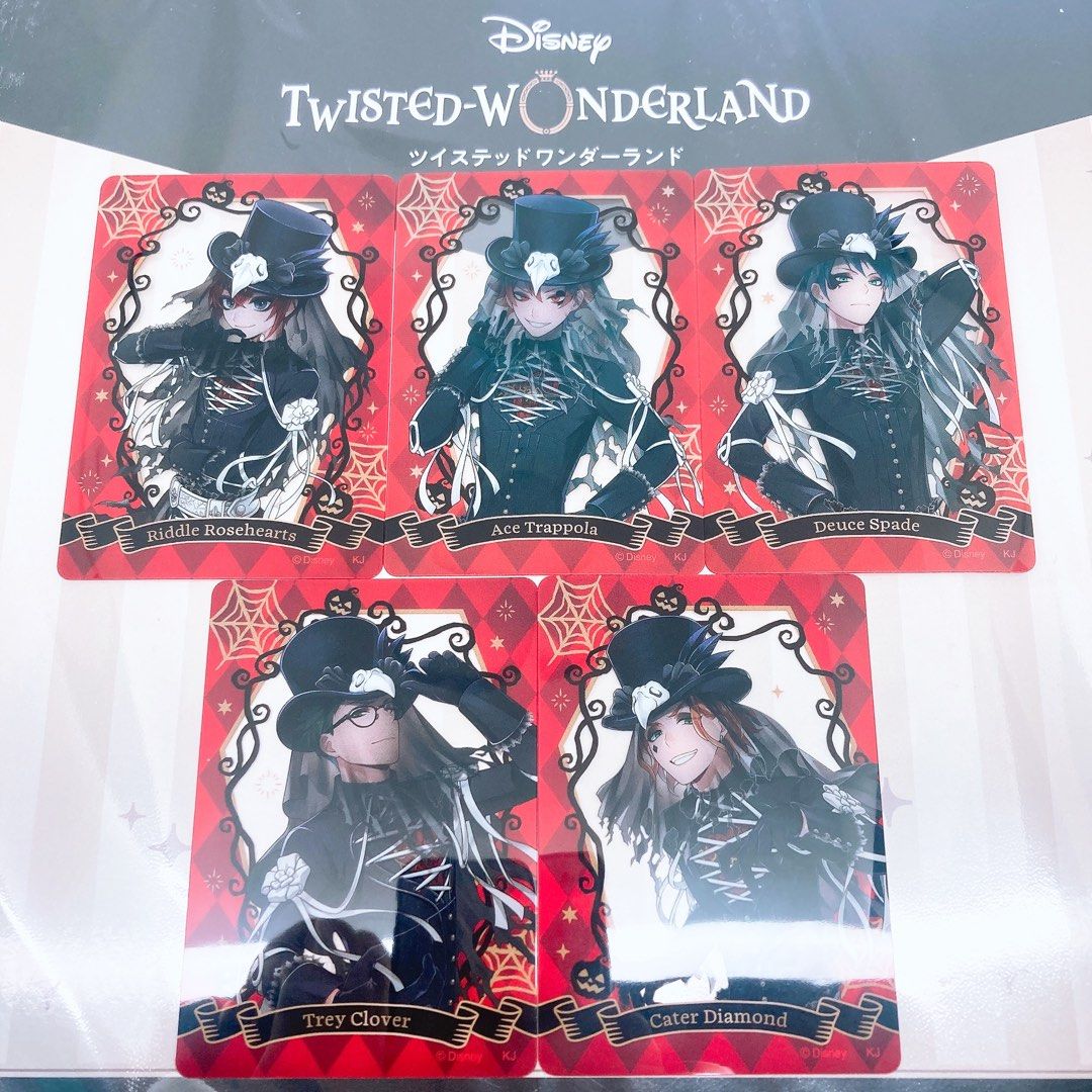 TWST 迪士尼扭曲樂園 Disney Twisted-wonderland 透明卡, 興趣及遊戲, 玩具 & 遊戲類 - Carousell