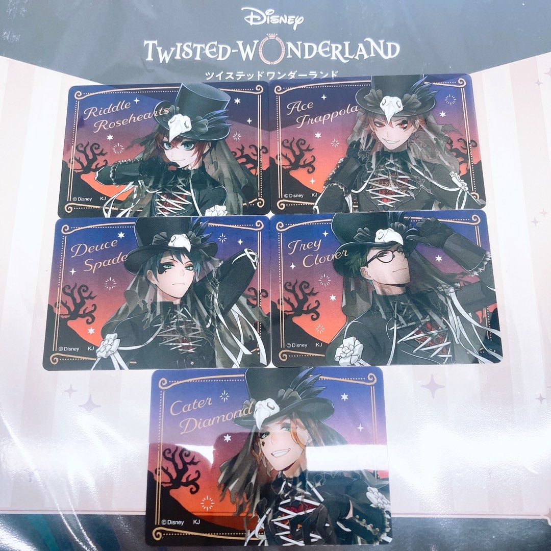 TWST 迪士尼扭曲樂園 Disney Twisted-wonderland 透明卡, 興趣及遊戲, 玩具 & 遊戲類 - Carousell