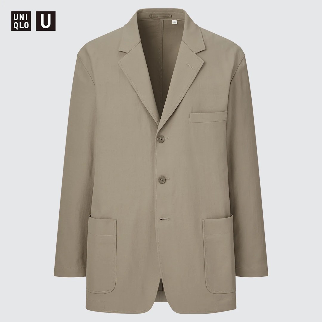 Uniqlo Beige jacket outerwear, Men's Fashion, Coats, Jackets and ...