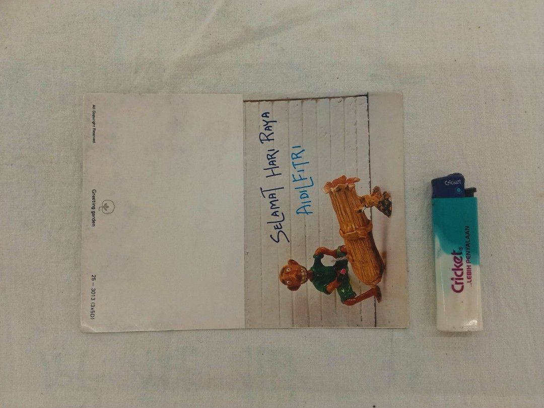 Vintage 90's Kad Selamat Hari Raya Aidilfitri - Meriam Buluh., Hobbies ...