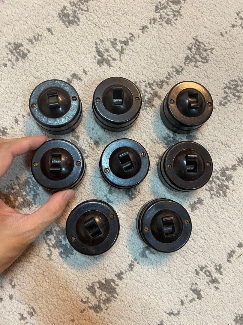 Vintage Bakelite switches, Furniture & Home Living, Lighting & Fans ...