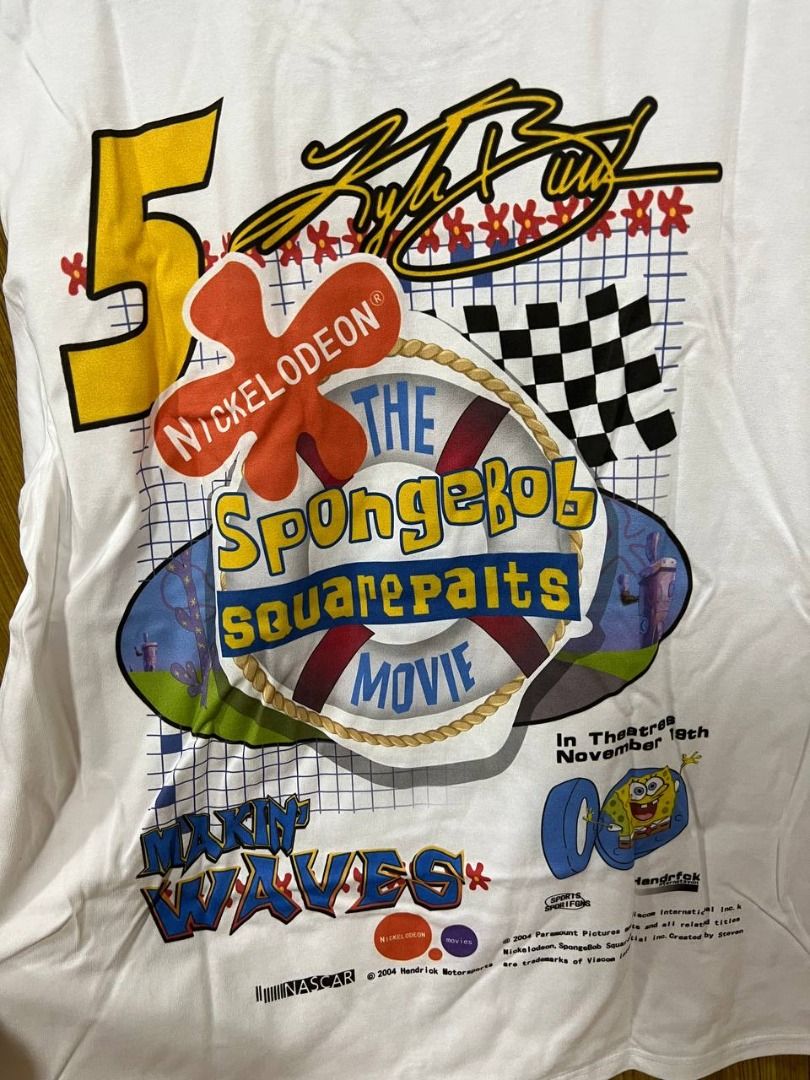 Vintage Kyle Busch Spongebob T-Shirt, Men's Fashion, Tops & Sets ...
