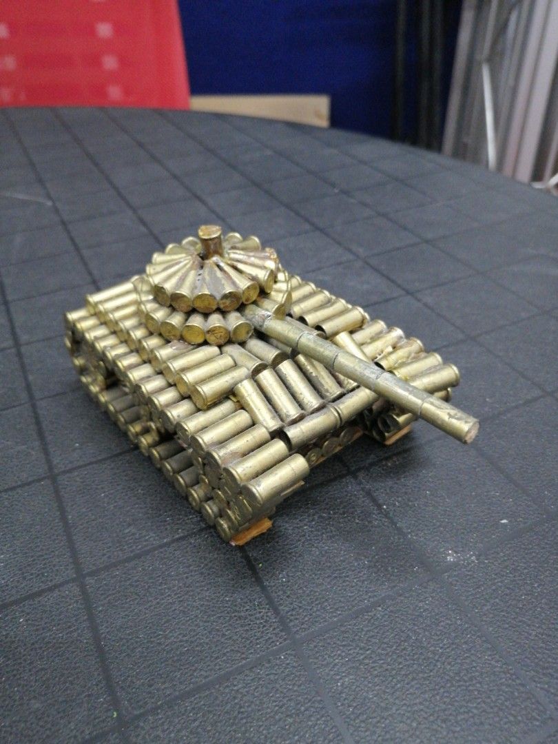 Vintage Model of Tank Made from Bullet Casings, Hobbies & Toys ...