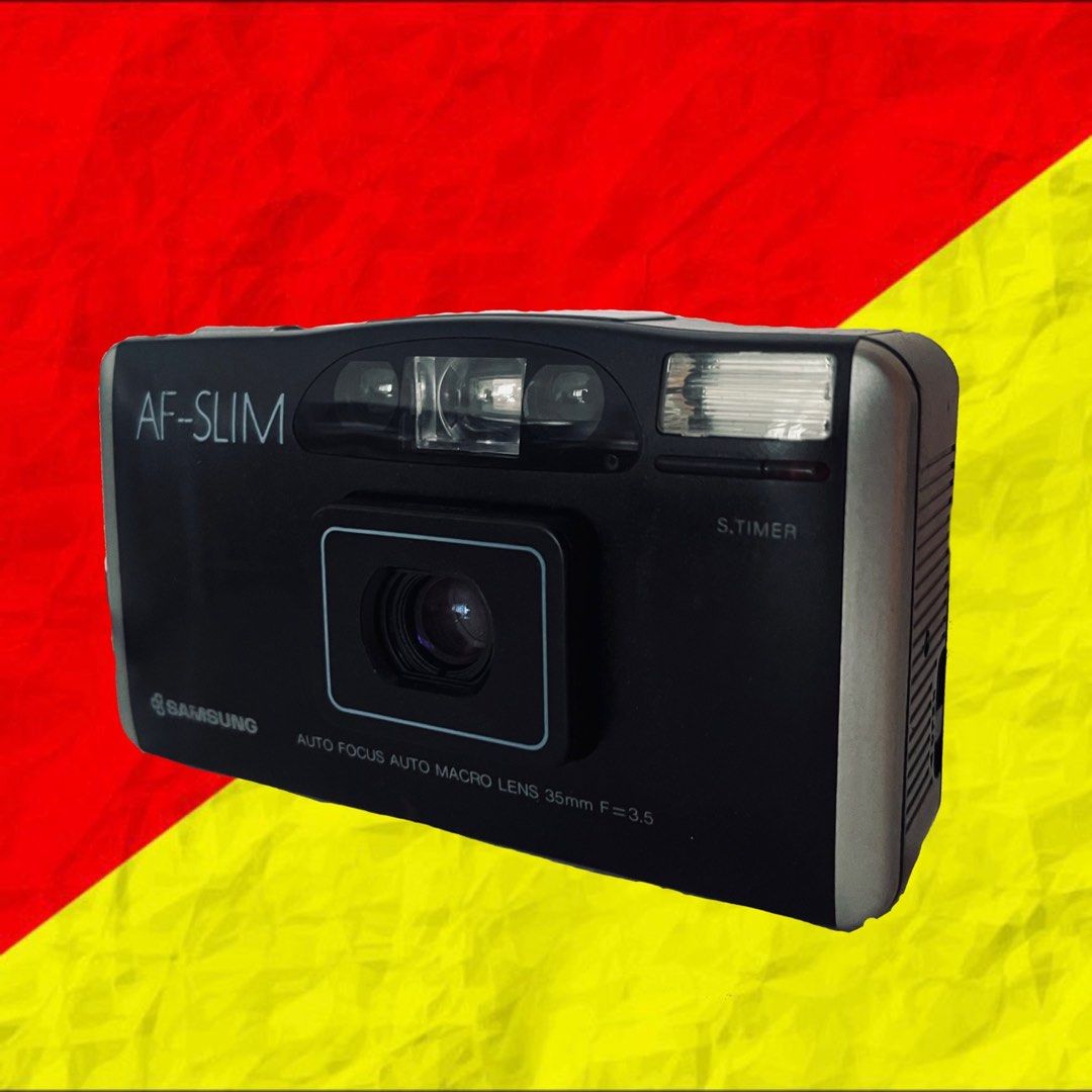 Vintage Samsung AF Slim Camera, Photography, Cameras on Carousell