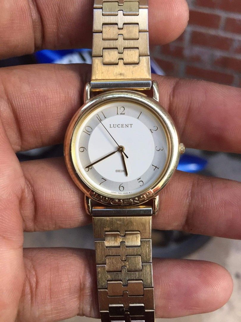 Vintage Seiko Lucent 7N01-6150, Men's Fashion, Watches & Accessories ...