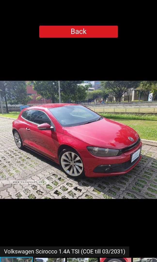 Volkswagen Scirocco 1.4A TSI Auto, Cars, Used Cars on Carousell