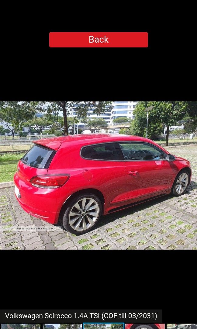 Volkswagen Scirocco 1.4A TSI Auto, Cars, Used Cars on Carousell