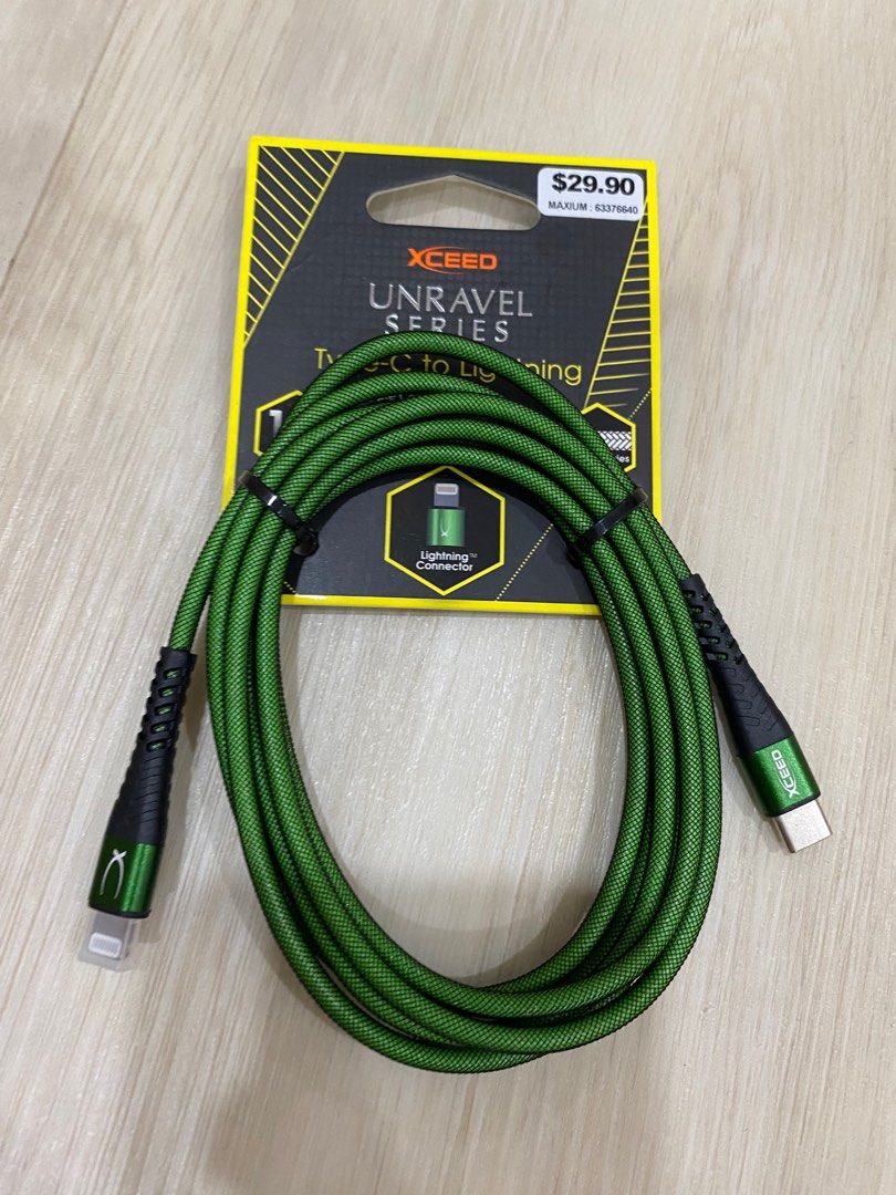 XCEED unravel series type-c to lightning cable, Mobile Phones & Gadgets ...