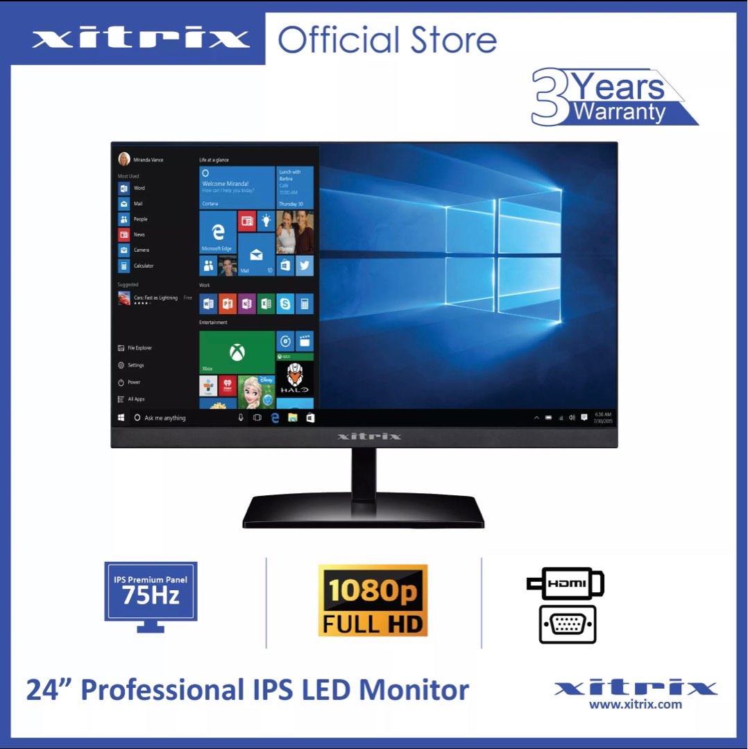 Xitrix 24inc Desktop Monitor, Computers & Tech, Desktops on Carousell