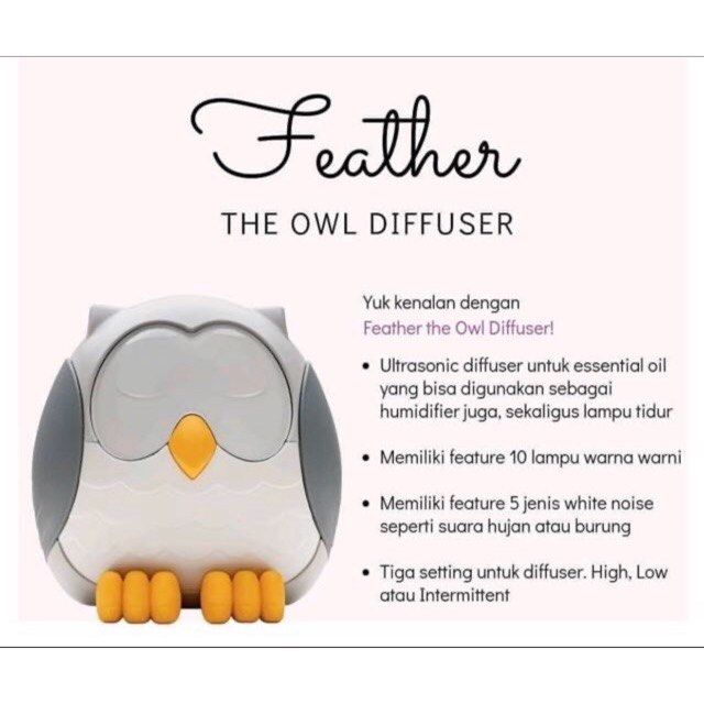 Young Living - Feather The Owl Kids Ultrasonic Diffuser, Furniture & Home Living, Home Fragrance ...