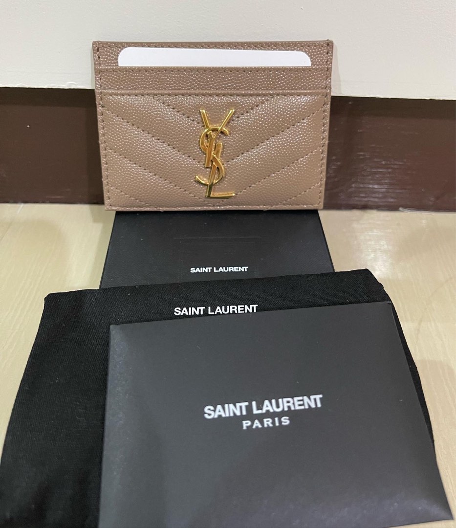 YSL cardholder, Luxury, Bags & Wallets on Carousell