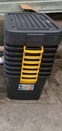 143L Black Big Storage Boxes - To Lipa City Batangas, Furniture & Home ...