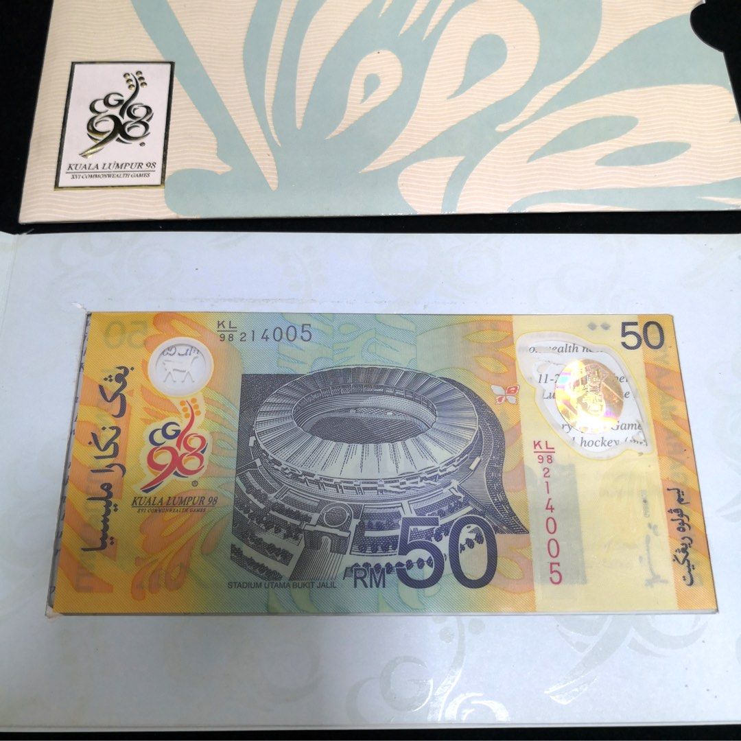 1998 XVI Commonwealth Games Kuala Lumpur RM50 50 Ringgit Commemorative ... 1998 XVI Commonwealth Games Kuala Lumpur RM50 50 Ringgit Commemorative ...