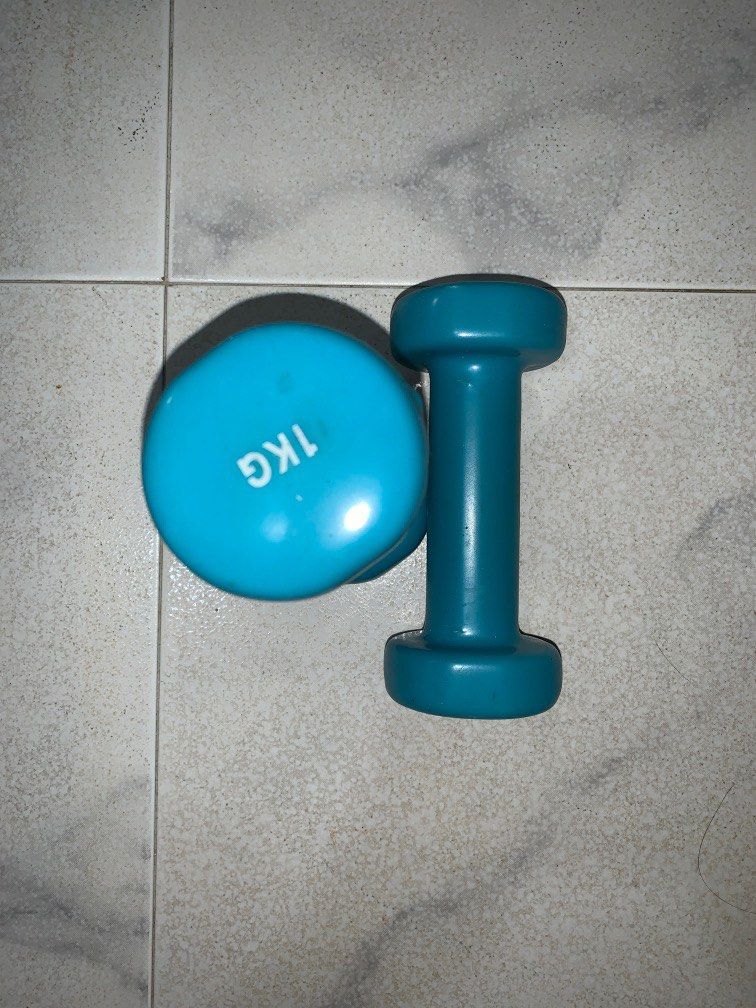 1kg dumbbell x2, Sports Equipment, Exercise & Fitness, Weights ...