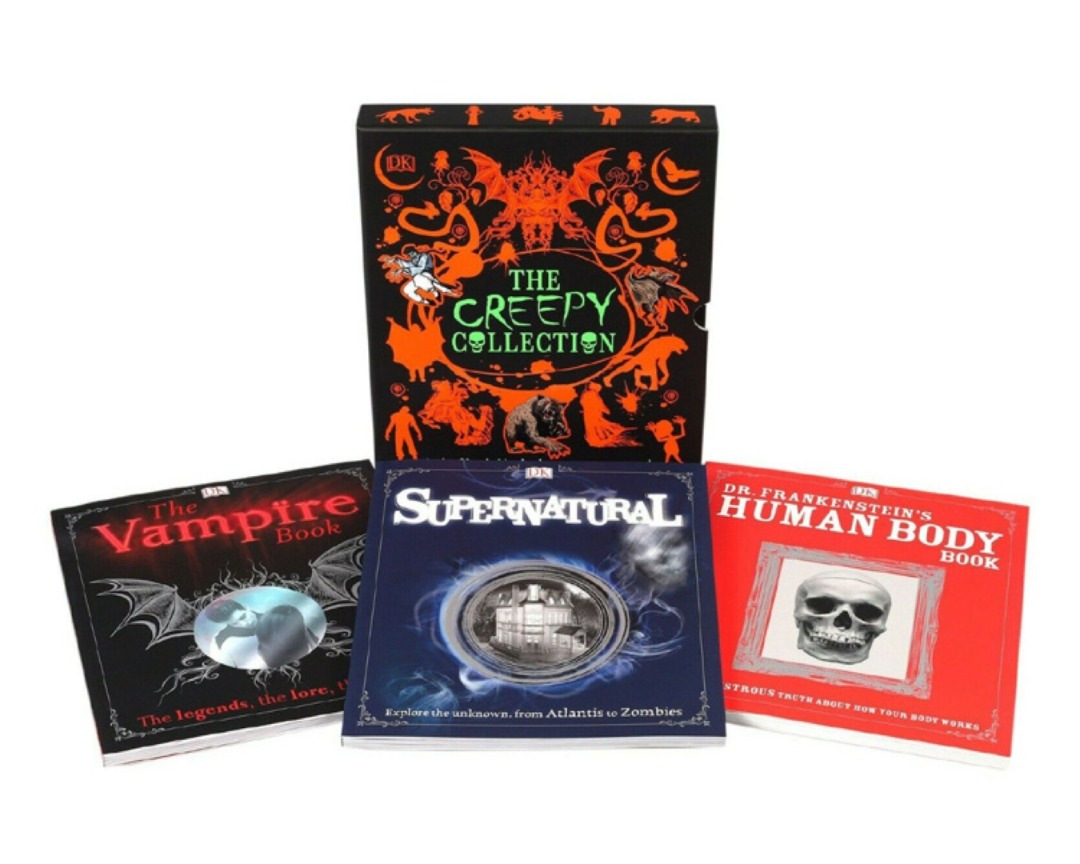 3 BOOKS SET DK The Creepy Collection Scary Books Dr. Frankenstein's ...