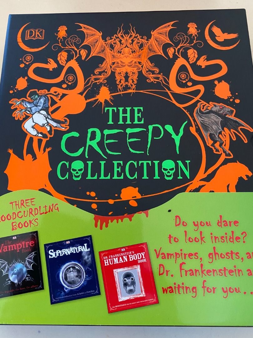 3 BOOKS SET DK The Creepy Collection Scary Books Dr. Frankenstein's ...