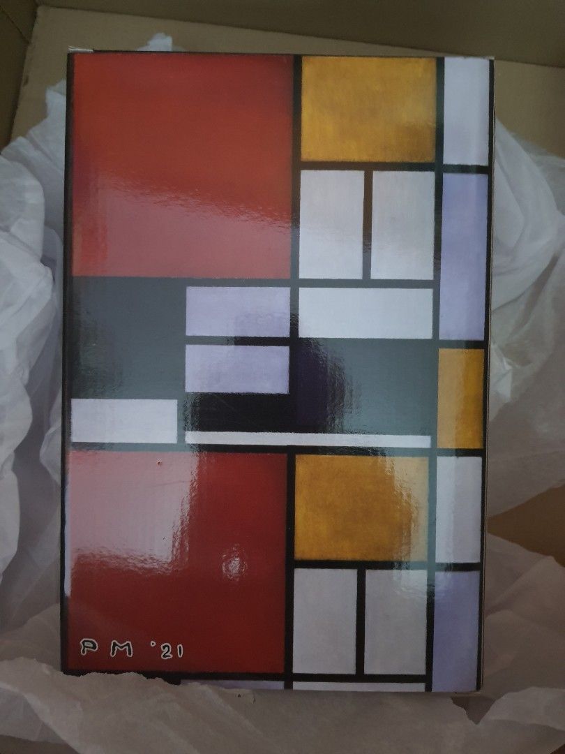 400% 100% bearbrick piet Mondrian multi, 興趣及遊戲, 玩具 & 遊戲類 - Carousell