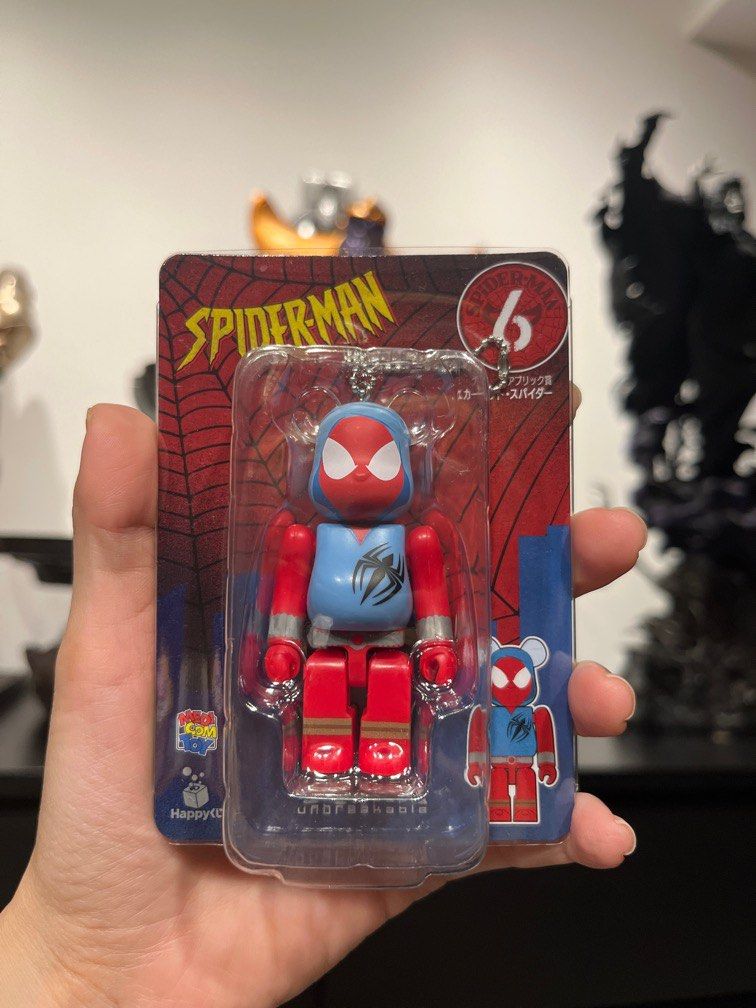#6 MEDICOM SPIDER-MAN : Scarlet Spider 100% BEARBRICK MARVEL KEYCHAIN ...