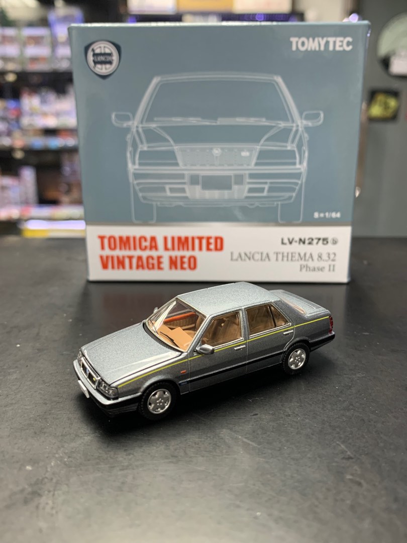 本月新車！ Tomica Limited Vintage Neo Tomytec 1:64 LV-N275b Lancia Thema 8.32 Phase II (Grey 灰色) (行版 ...