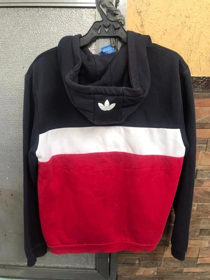 ADIDAS Tri Color Full Zip Hoodle Jacket...Size Medium, Men's Fashion ...