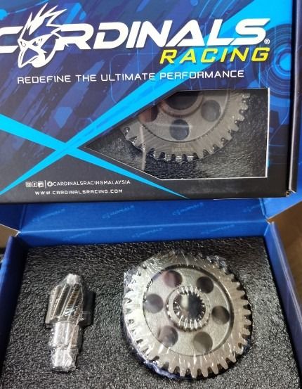 AEROX 155 / NMAX 155 / NVX 155 CARDINALS GEAR RACING COMP. GEAR BOX 12/ ...