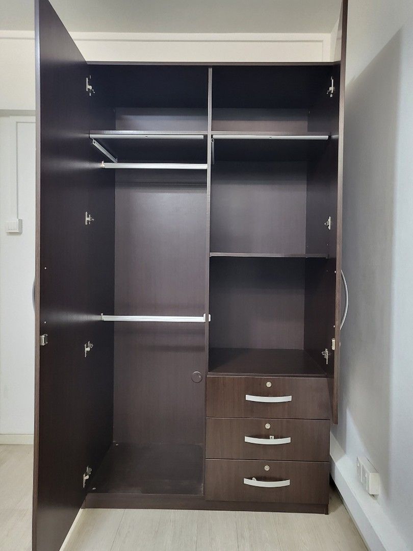 Affordable Wardrobe with Sensor Lights, Furniture & Home Living ...