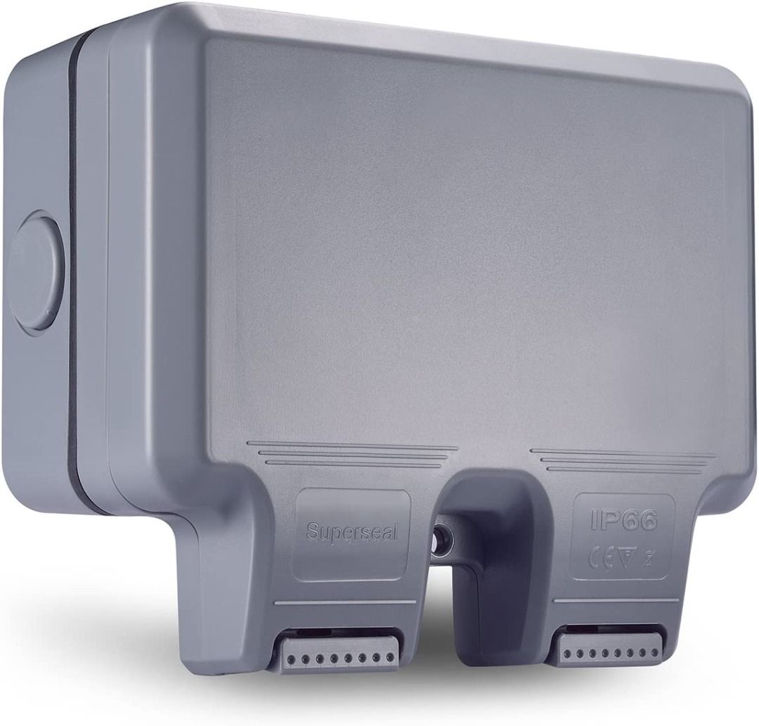 Aodoka Outdoor Socket, Weatherproof Storm RCD Socket Double Switched 13 ...