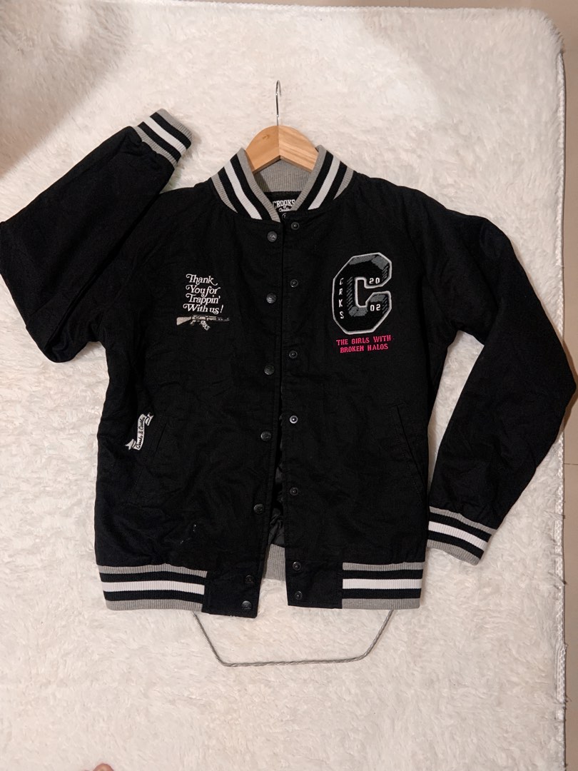 Authentic Crooks&Castle varsity jacket, Women's Fashion, Coats, Jackets and Outerwear on Carousell