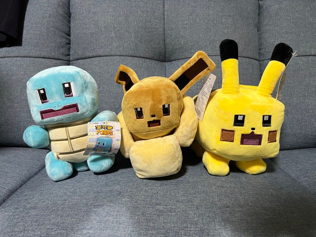 Authentic Pokemon Minecraft Soft toy plush plushie Jigglypuff eevee ...