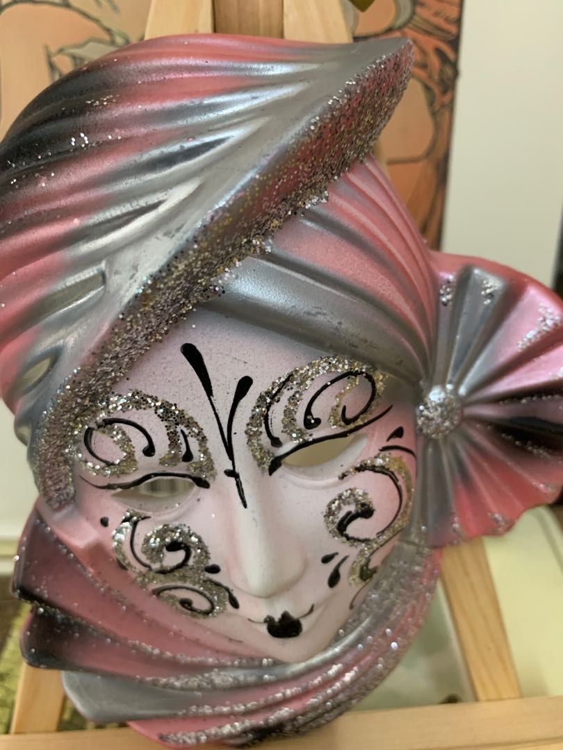 Authentic Venetian Hand Crafted Hand Painted Ceramic Wall Art Mask.Made ...