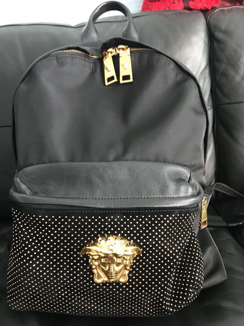 Authentic Versace Backpack, Luxury, Bags & Wallets on Carousell